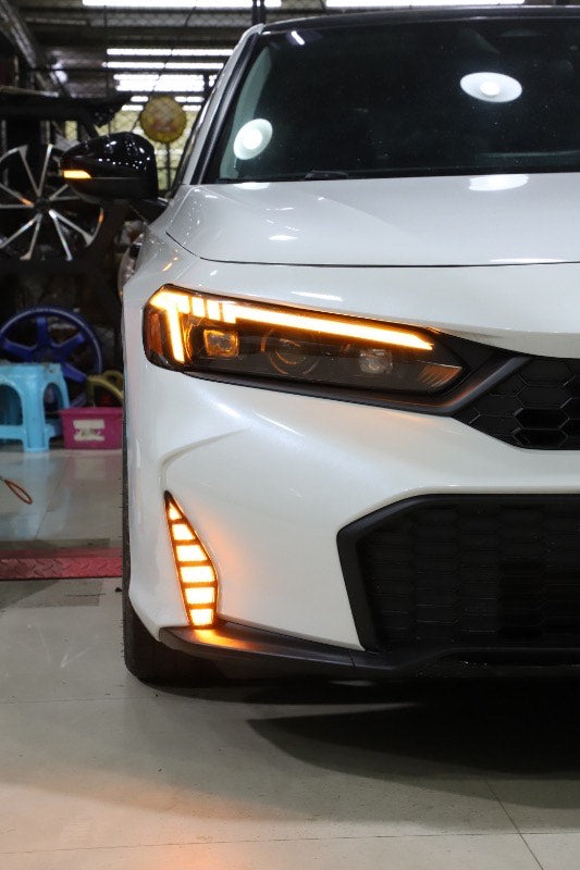 SWA 2025-2026 11.5th Gen Honda Civic LED Front Bumper Fog Daytime Runn ...