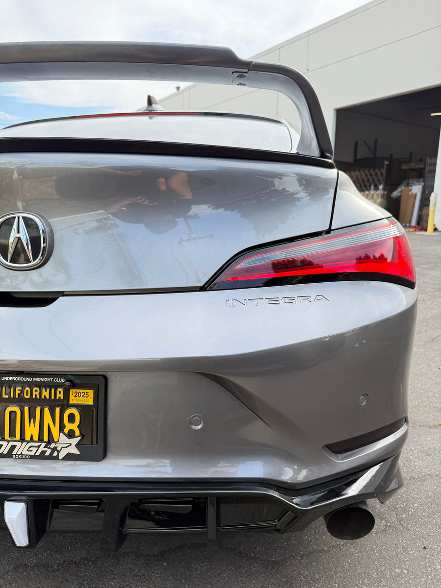 2023-2025 SWA 5th Gen DE4 Acura Integra Gloss Black Rear Diffuser(repl ...