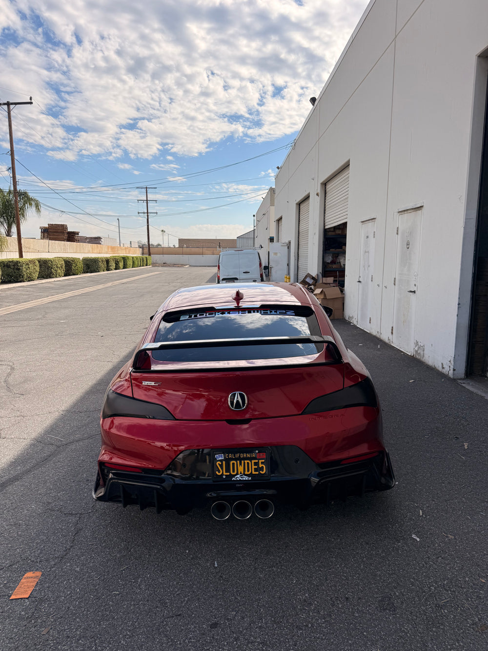 SWA 2023-2026 Acura Integra DE4 Type S DE5 Rear Roof Window Spoiler Wi ...