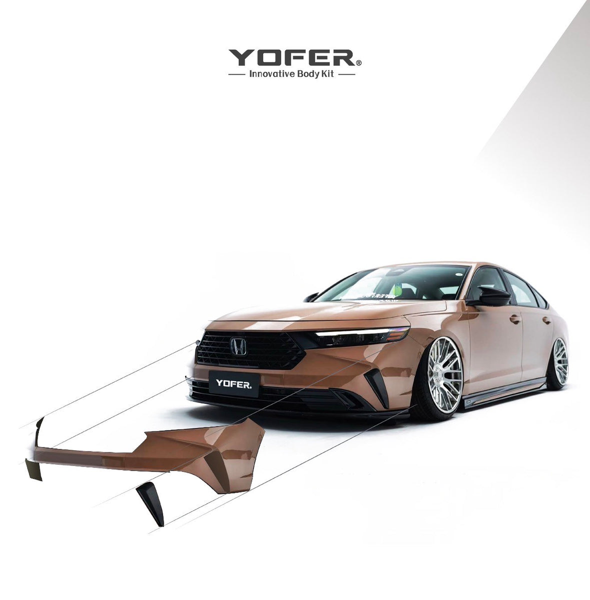 SWA 2023-2025 11th Gen Honda Accord Yofer Night Shadow Color Matched 3 ...