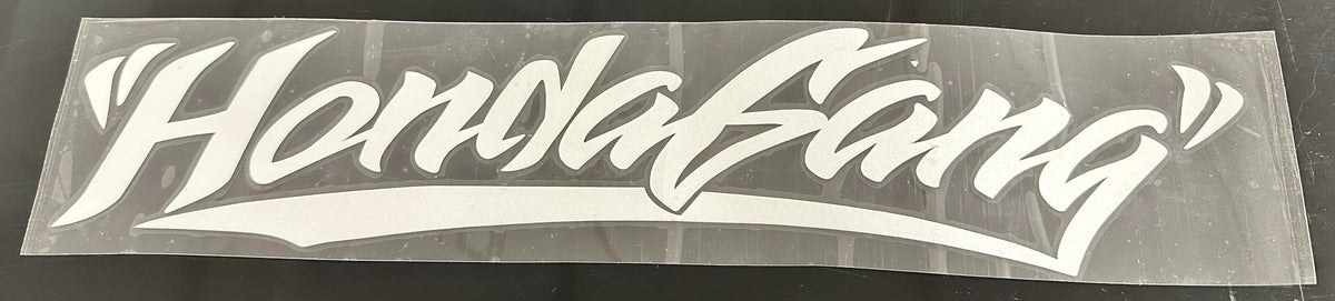 White Honda Gang Sticker 16'' x 3'' Decal Car Sticker JDM Vinyl Graphi ...