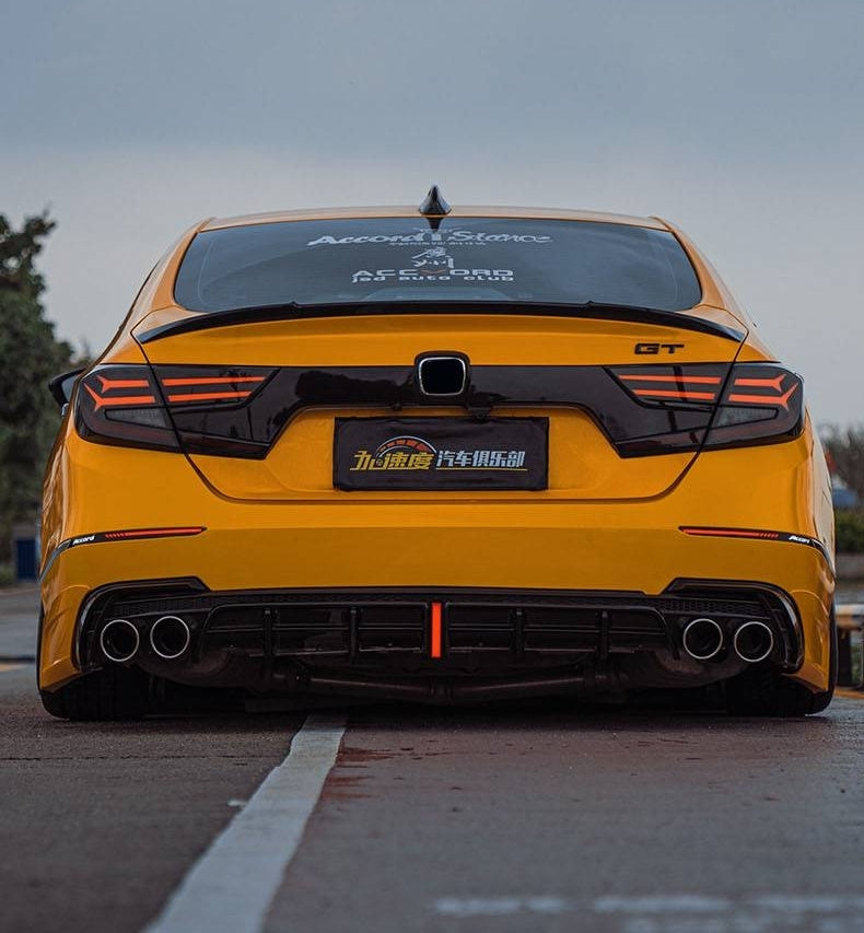 SWA 2018-22 10th Gen Honda Accord Rear Diffuser with Painted Side Apro ...